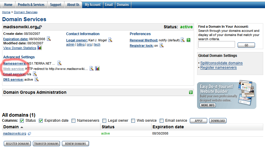 Using a custom domain name/Tierra - Wiki Spot Using a custom domain name/Tierra - Wiki Spot